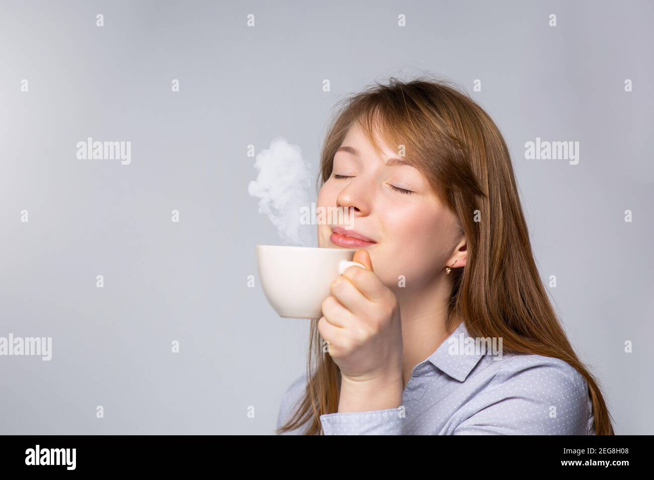 Tea mug steam office hi-res stock photography and images - Alamy