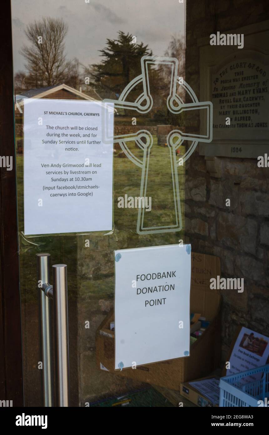 Caerwys village town sign hi-res stock photography and images - Alamy