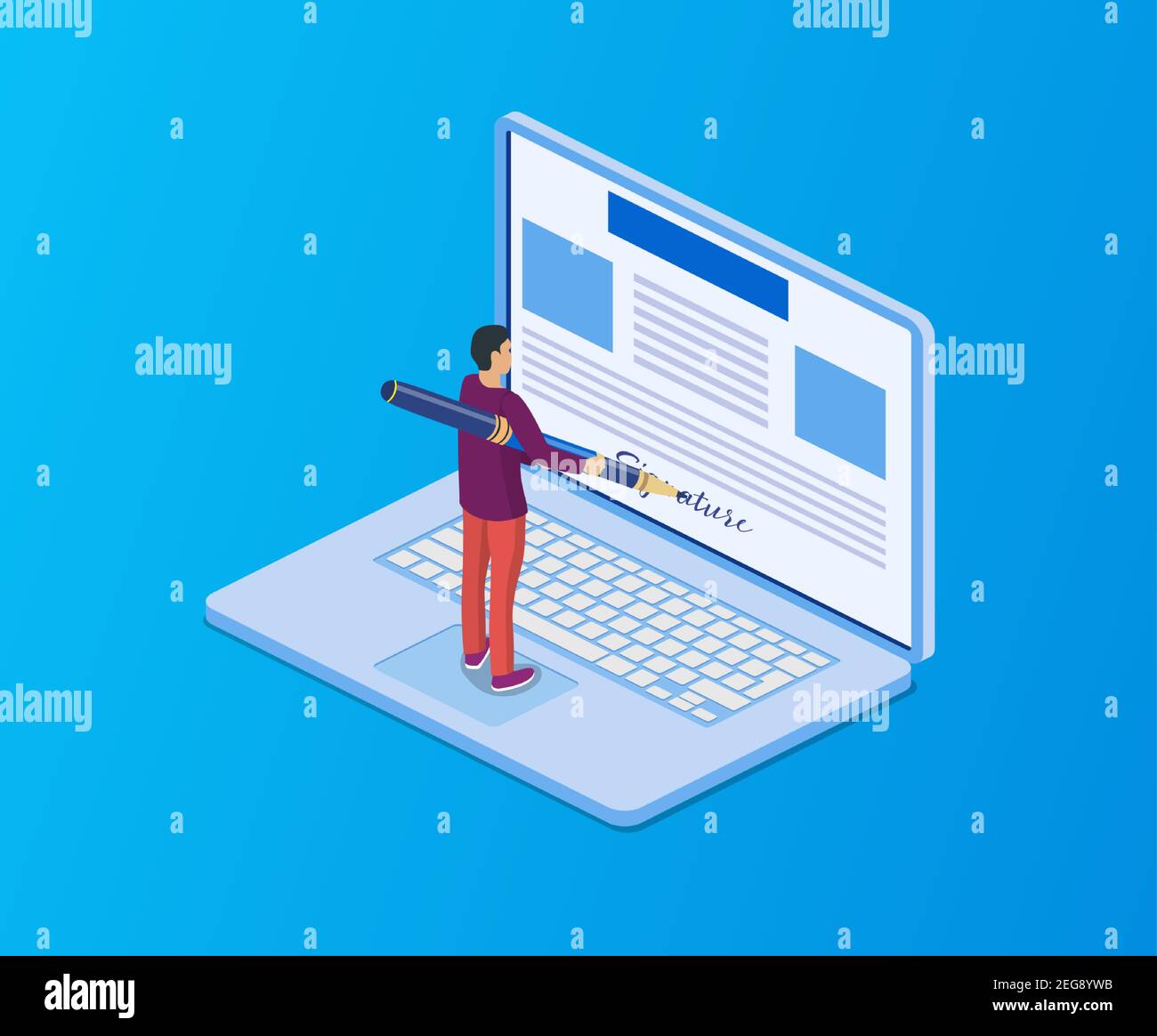 Digital signature hi-res stock photography and images - Alamy