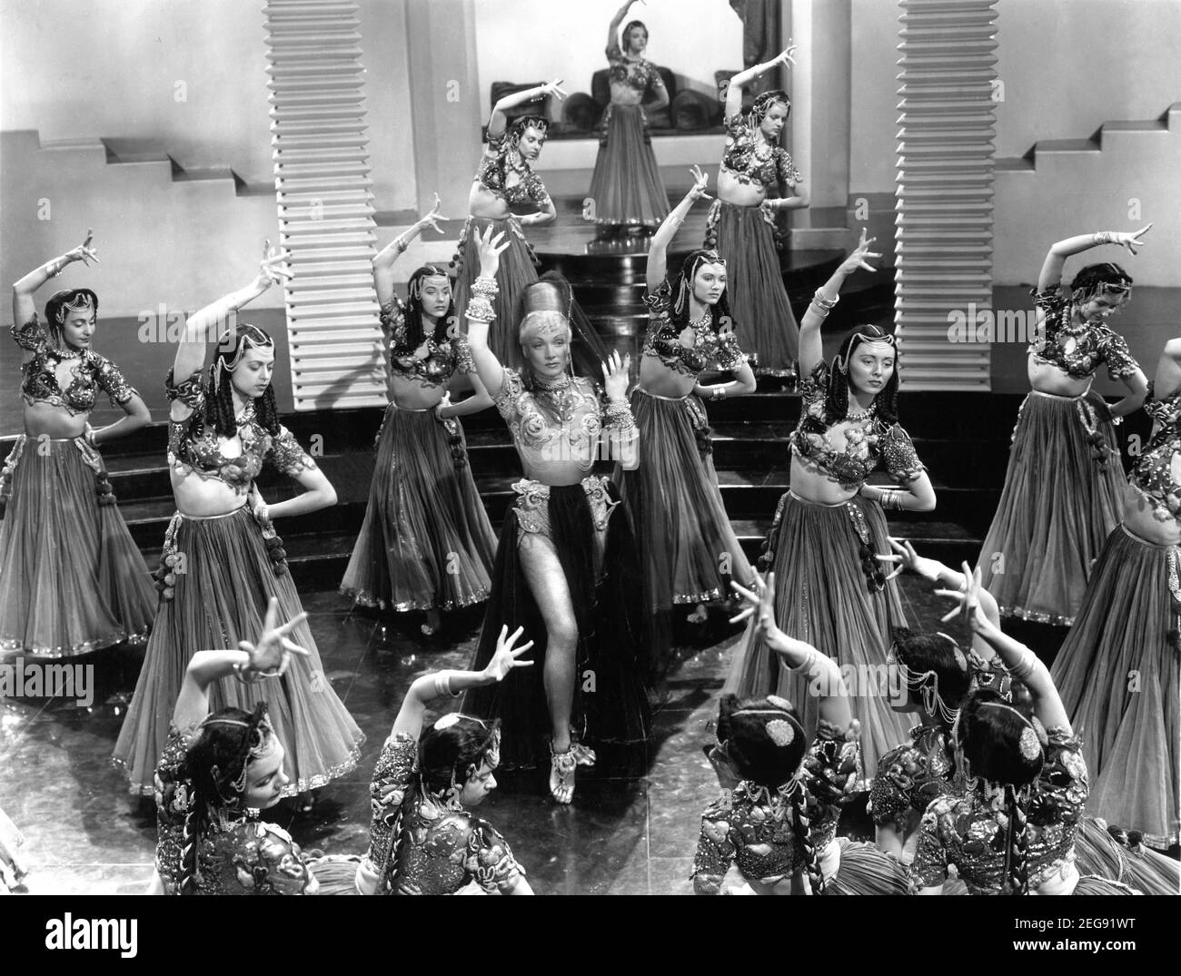 MARLENE DIETRICH and Dancing Girls in KISMET 1944 director WILLIAM ...