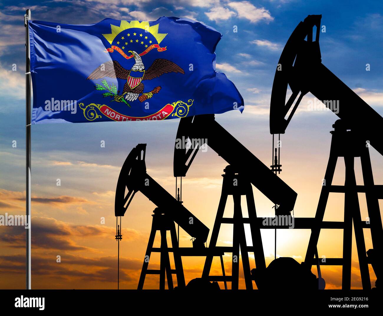 North dakota oil rig hi-res stock photography and images - Alamy