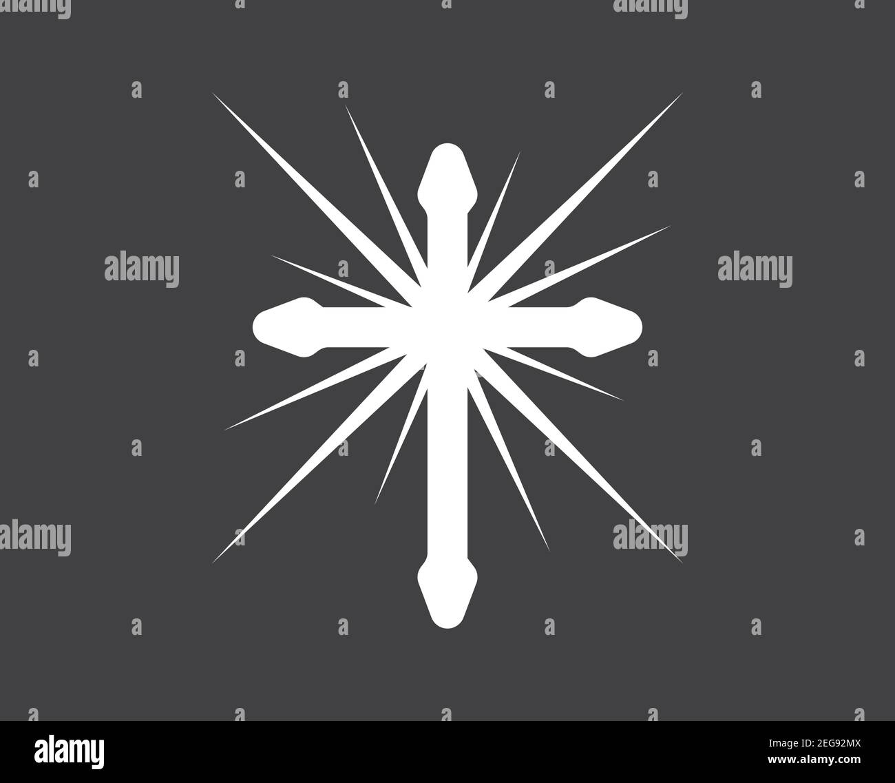 Christian cross and orb Stock Vector Images - Alamy