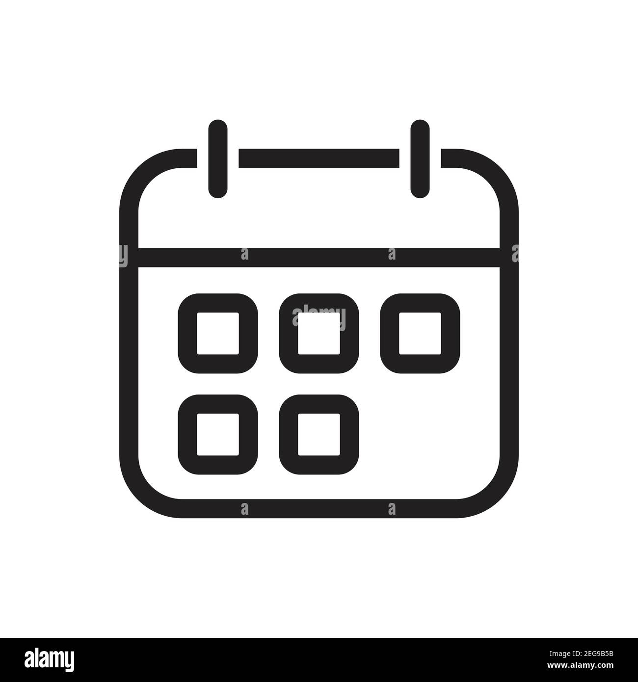 Calendar outline icon vector for your web site design, logo, app, UI ...