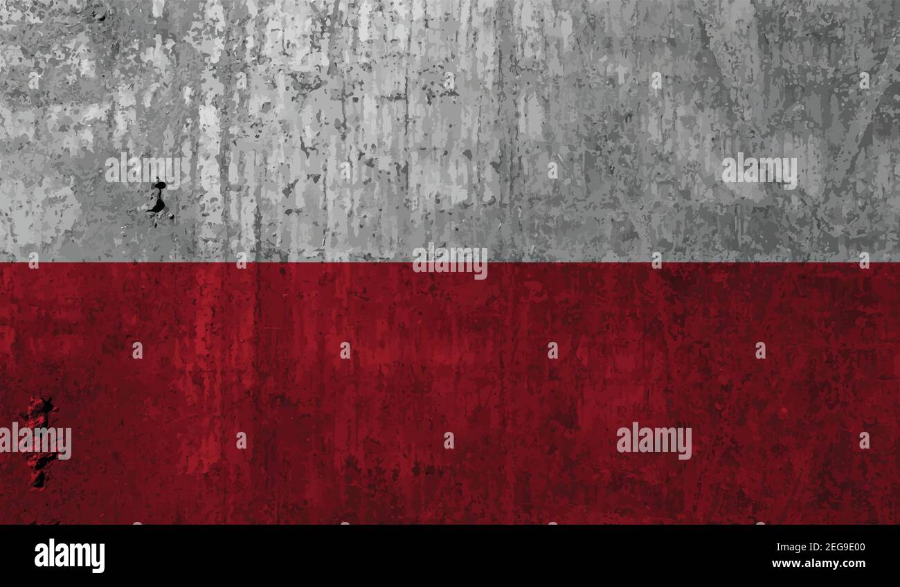 Poland grunge flag. Vector Isolated on background Stock Vector Image ...