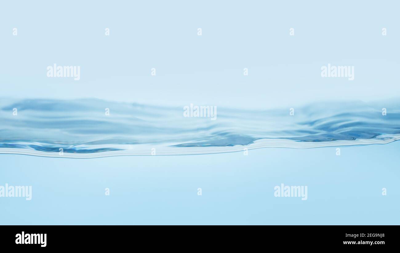 Side view of blue water surface Stock Photo - Alamy