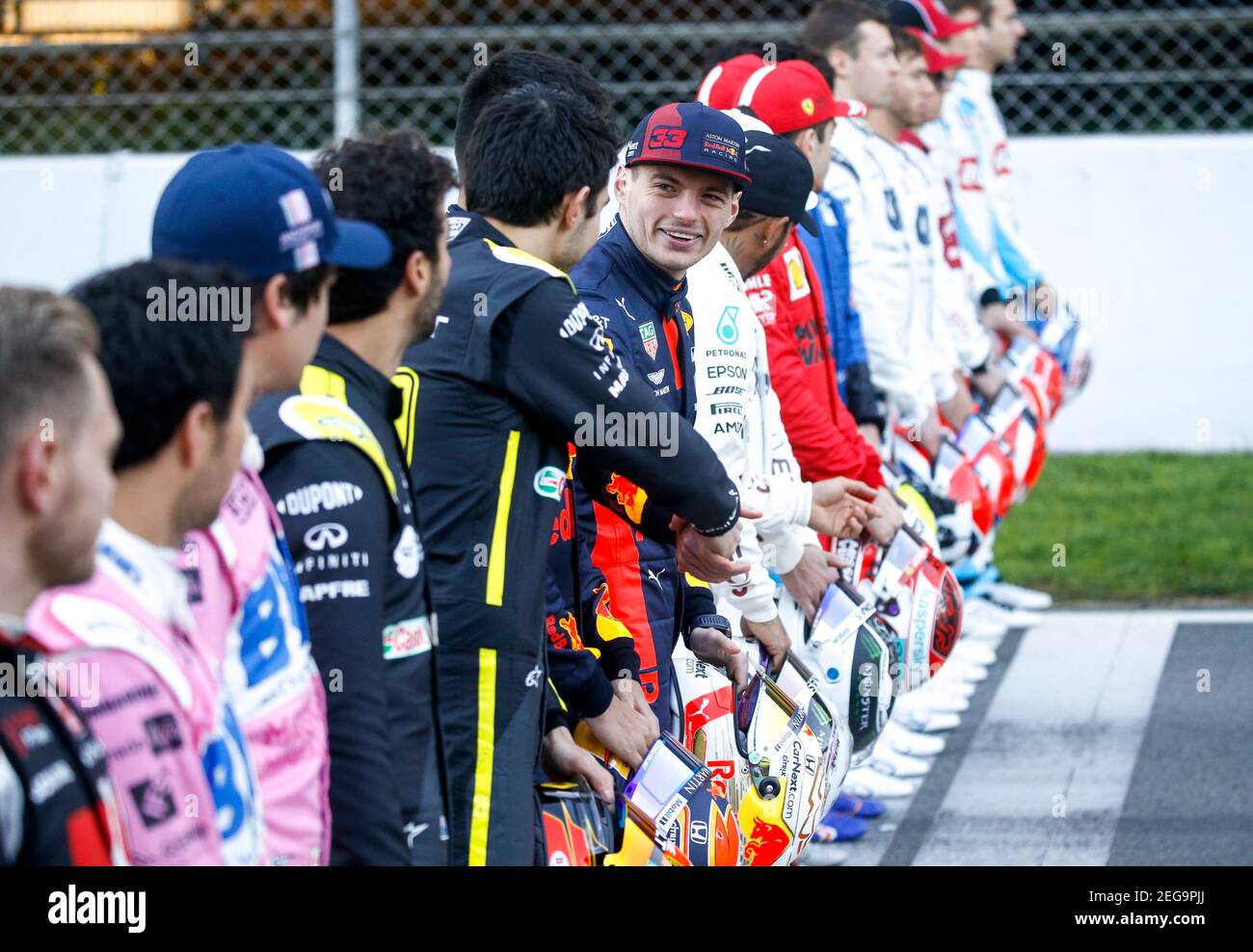 VERSTAPPEN Max (ned), Aston Martin Red Bull Racing Honda RB16, portrait during the first session ...