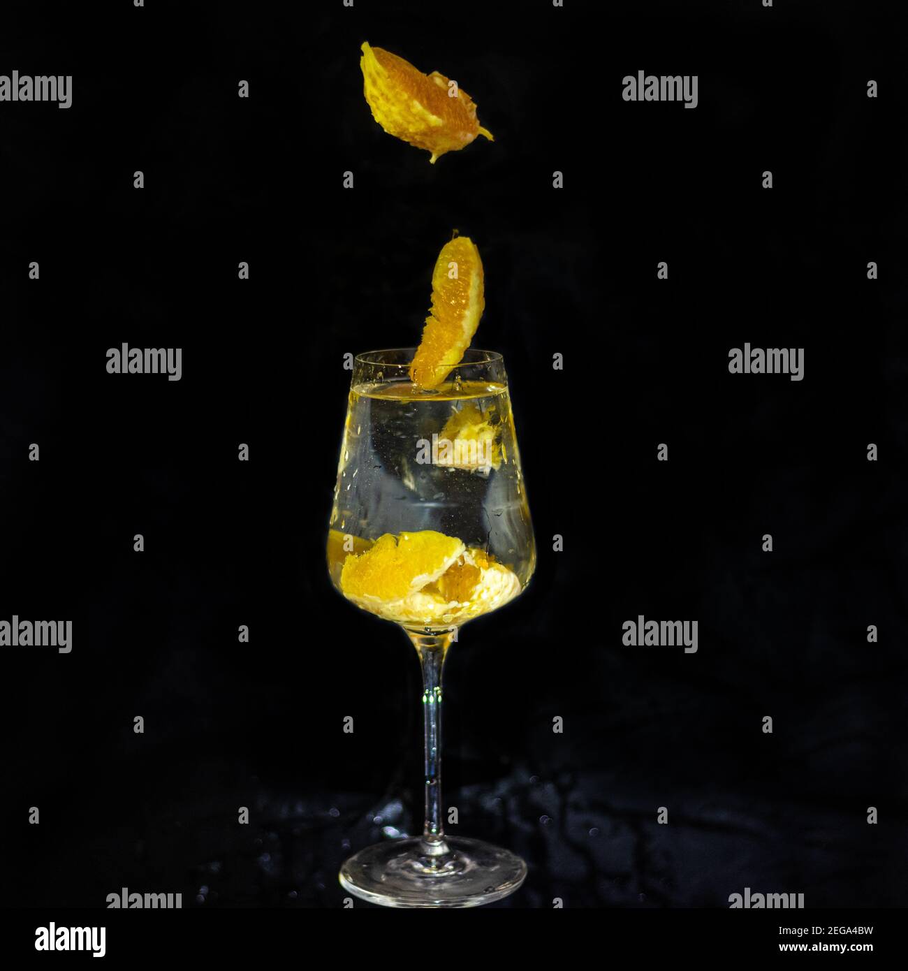 oranges,Fruits, in the glass Stock Photo - Alamy