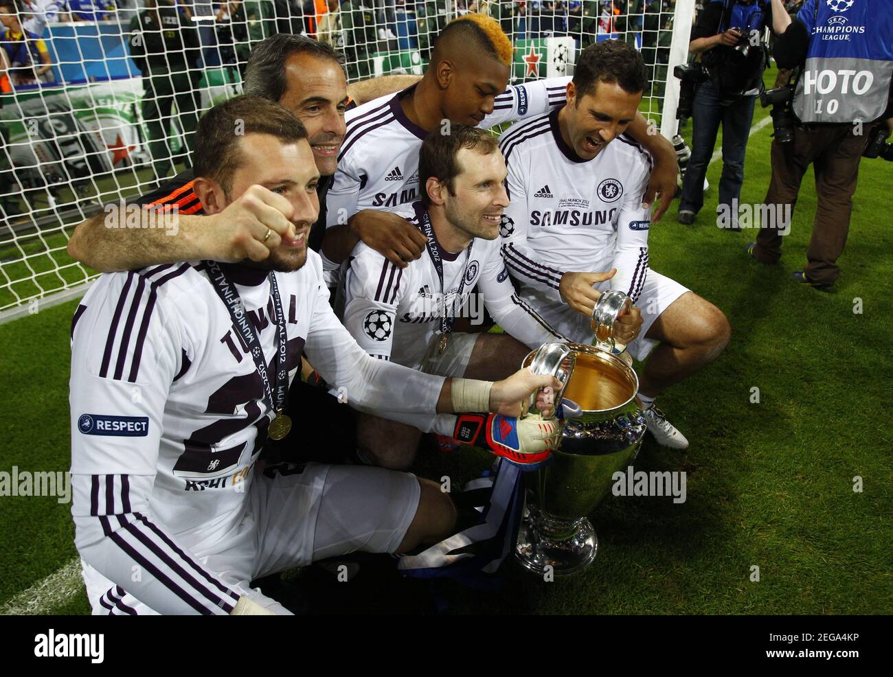 Petr cech champions league trophy hi-res stock photography and images ...