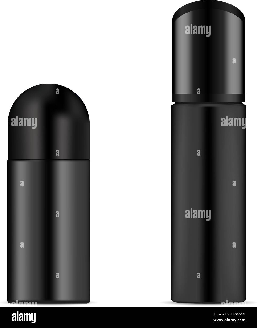 Deodorant vector bottle. Antiperspirant spray can. Cosmetic container ...