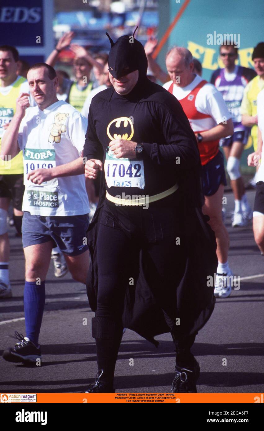 London marathon batman hi-res stock photography and images - Alamy