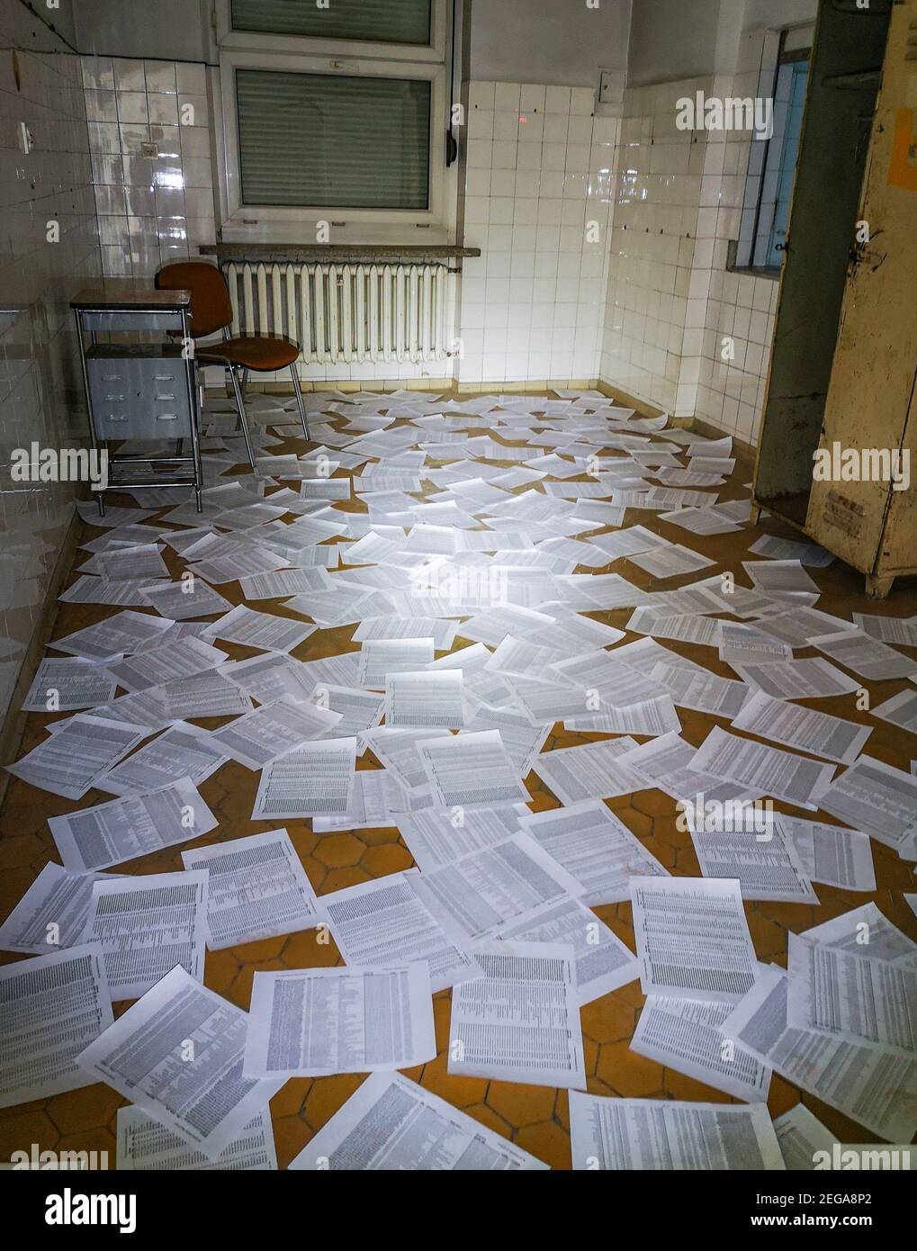 Scattered Papers On The Floor