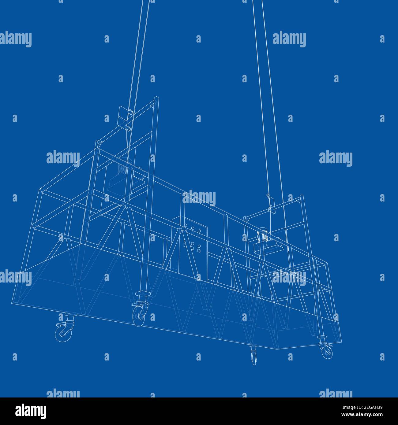 Empty construction elevator. Vector Stock Vector Image & Art - Alamy