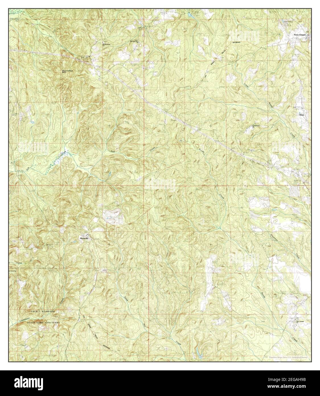 Alma, Alabama, map 1983, 1:24000, United States of America by Timeless ...