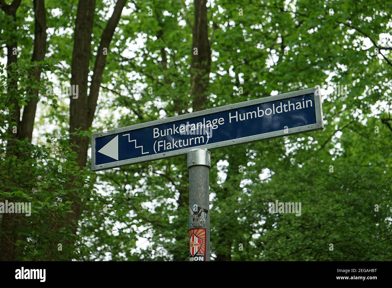 Flak Tower III Humboldthain (Flakturm III Humboldthain) in Berlin Stock ...