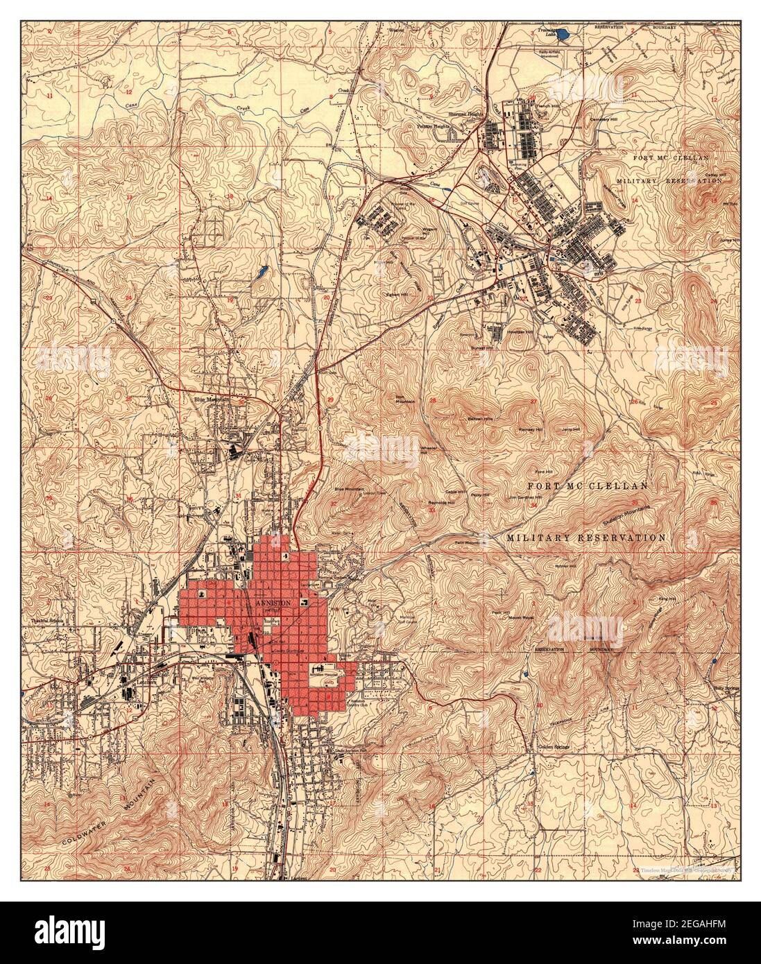 Map Of Anniston High Resolution Stock Photography and Images - Alamy