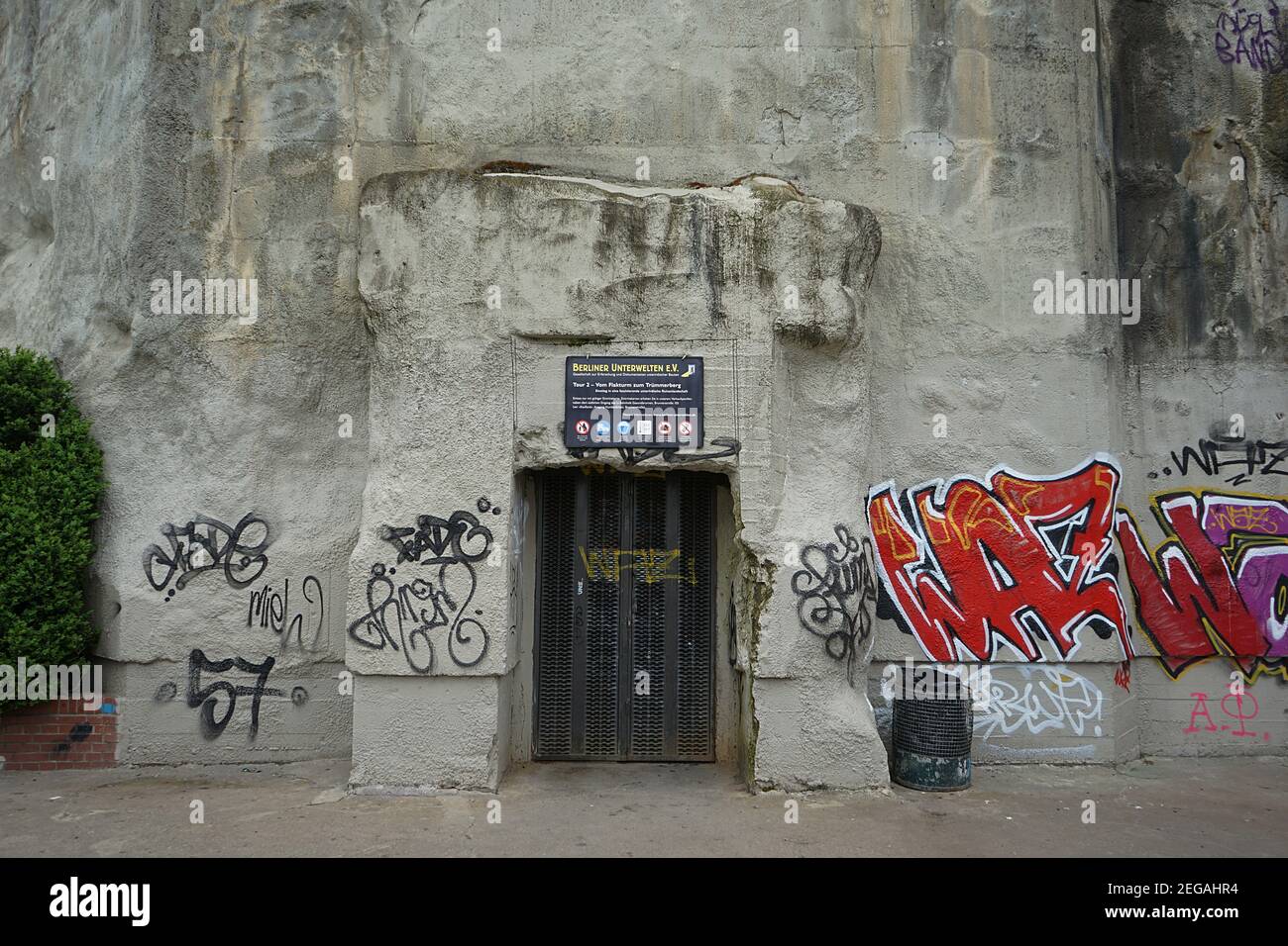 Flak Tower III Humboldthain (Flakturm III Humboldthain) in Berlin Stock ...