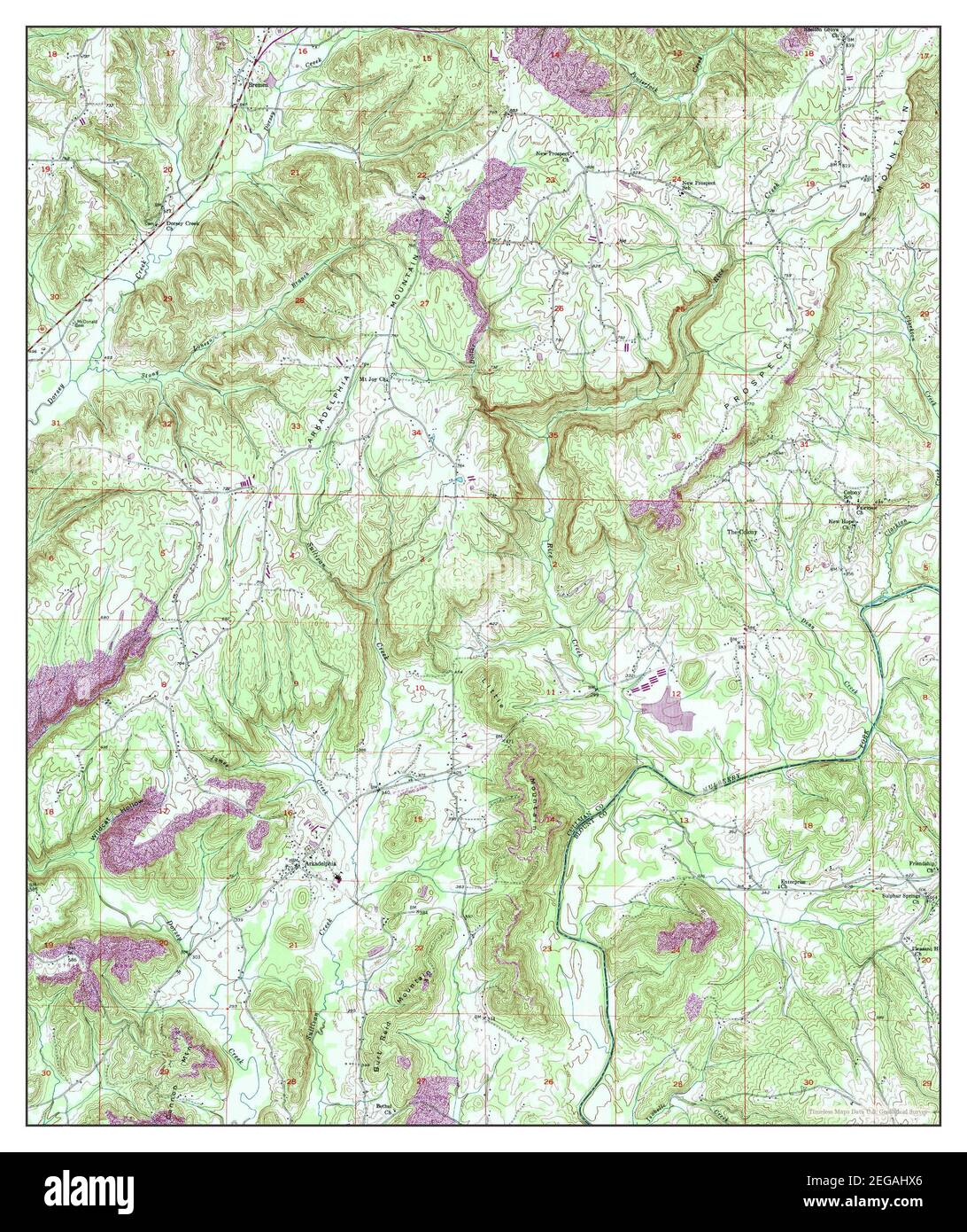 Map of arkadelphia hi-res stock photography and images - Alamy