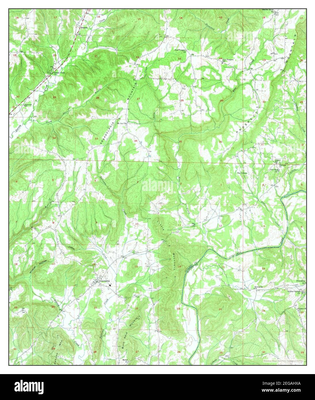 Arkadelphia, Alabama, map 1951, 1:24000, United States of America by ...