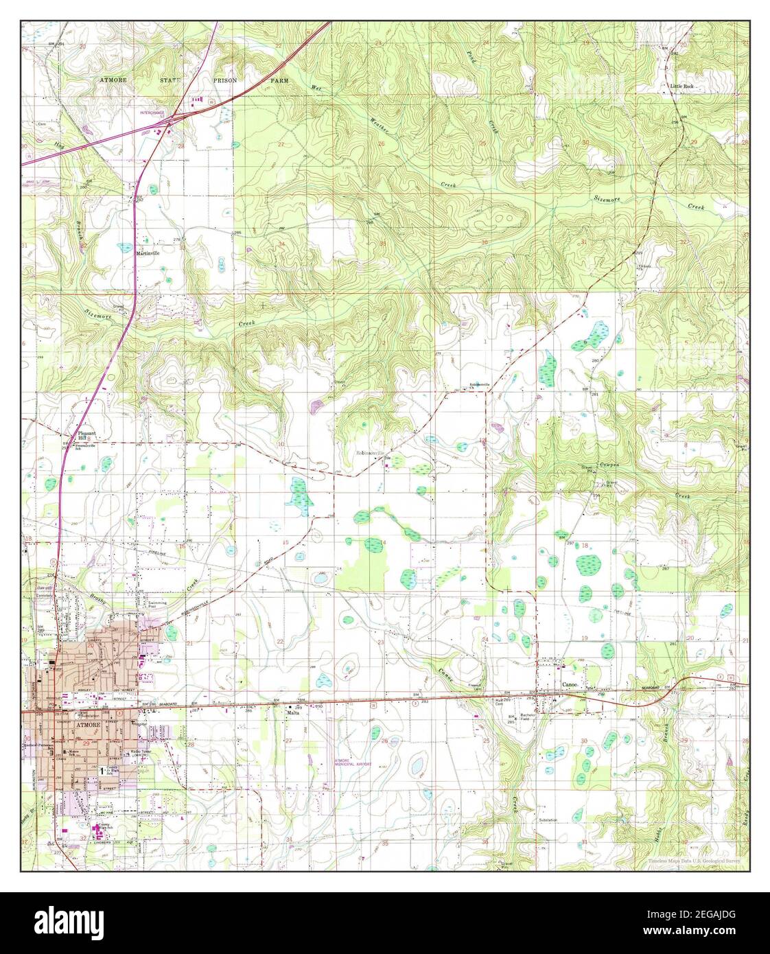 Map of atmore hi-res stock photography and images - Alamy