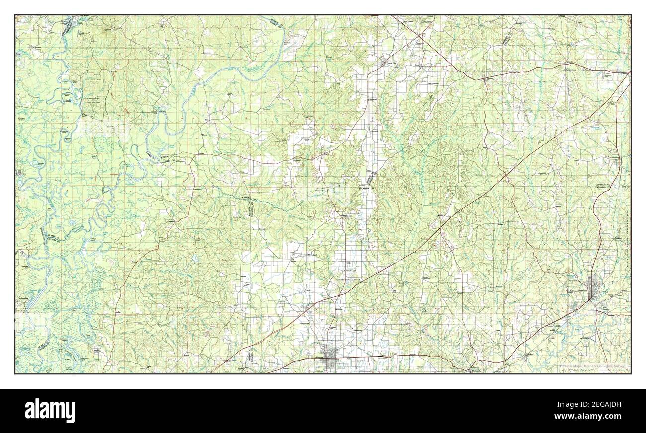 Map of atmore hi-res stock photography and images - Alamy