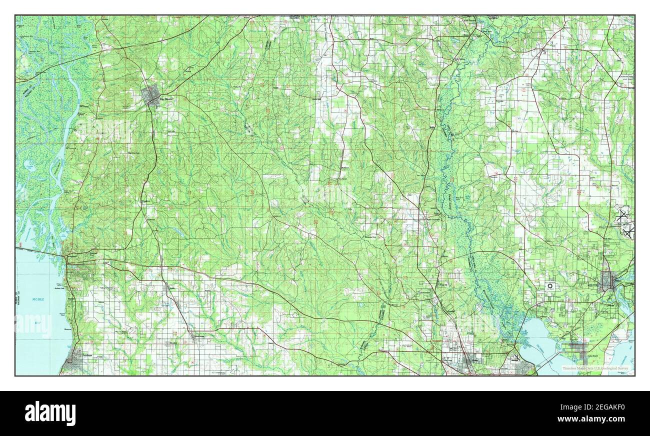 Map of bay minette hi-res stock photography and images - Alamy