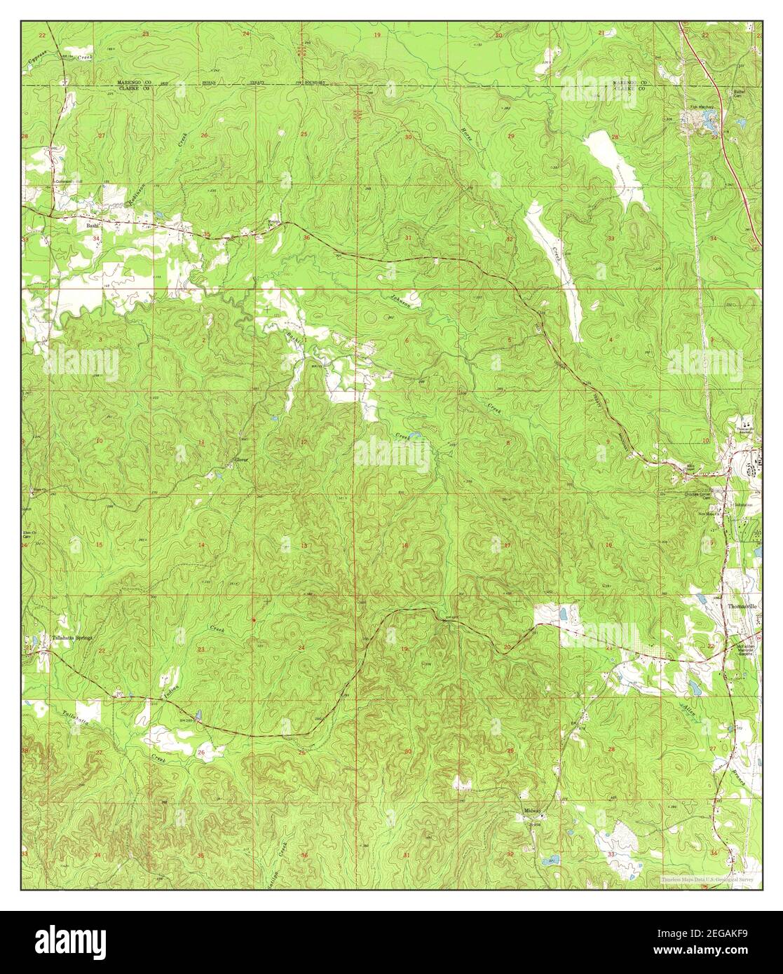 Bashi, Alabama, map 1978, 1:24000, United States of America by Timeless ...