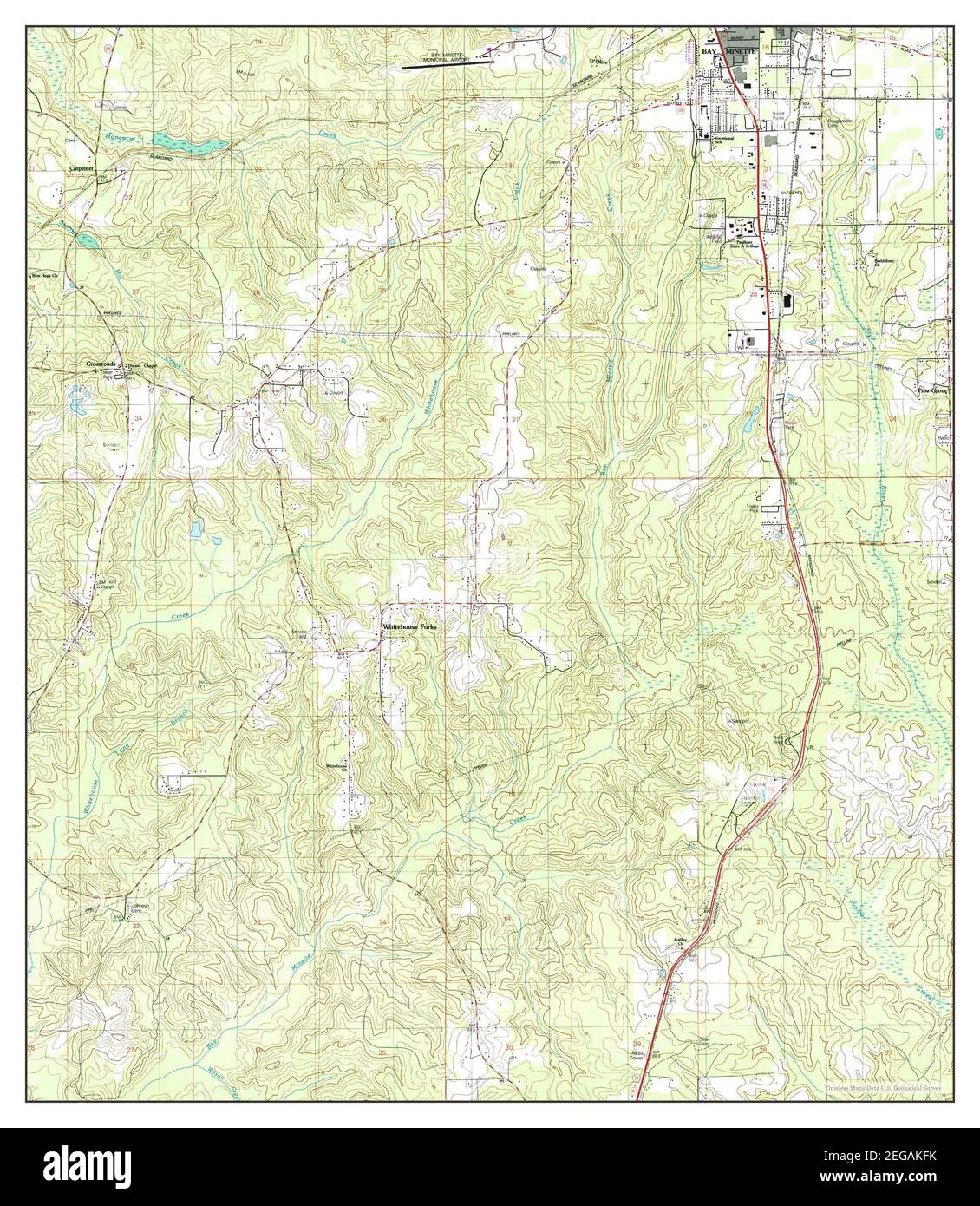 Map of bay minette hi-res stock photography and images - Alamy