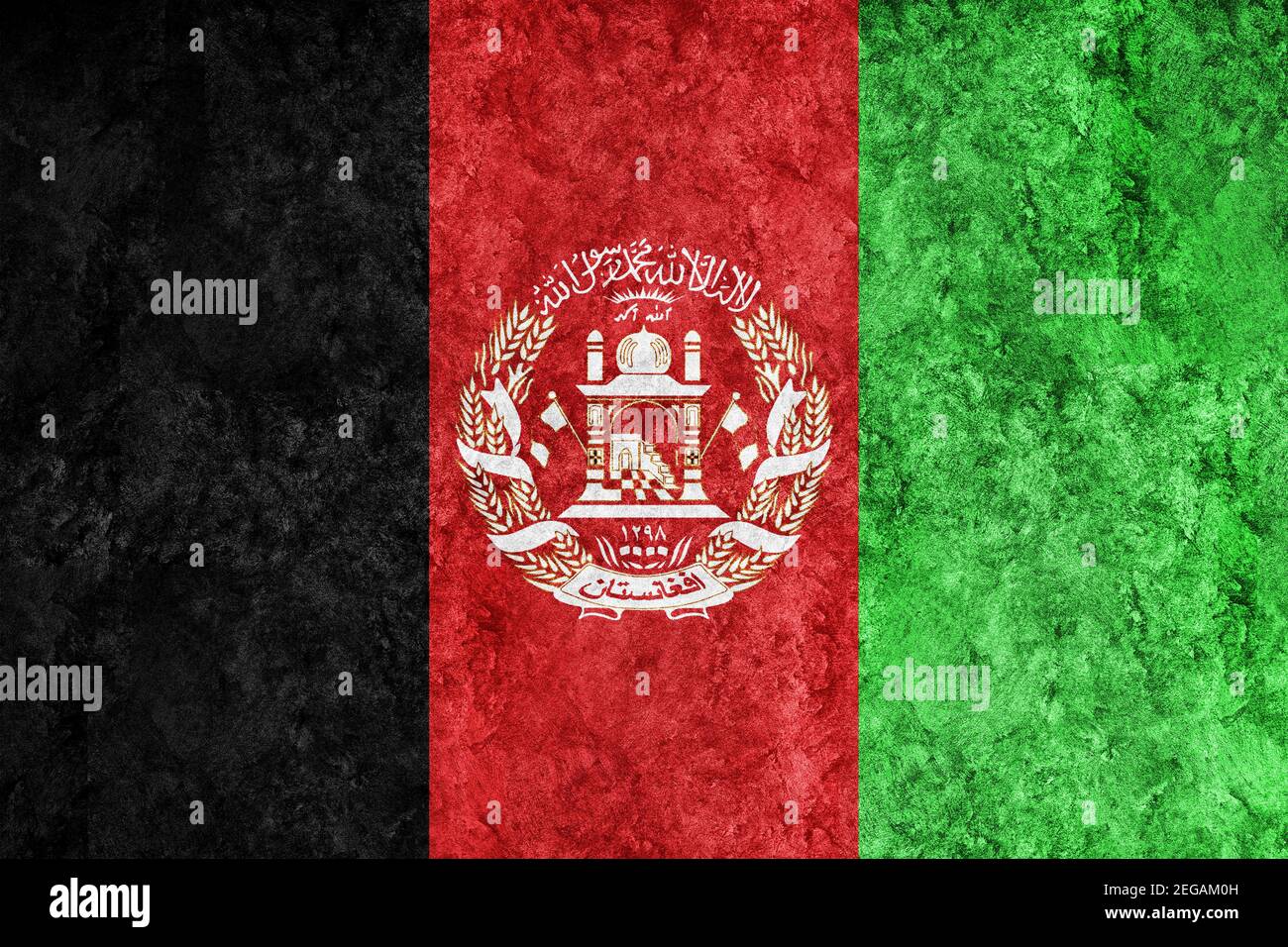 Afghanistan Metallic flag, Textured flag, grunge flag Stock Photo - Alamy