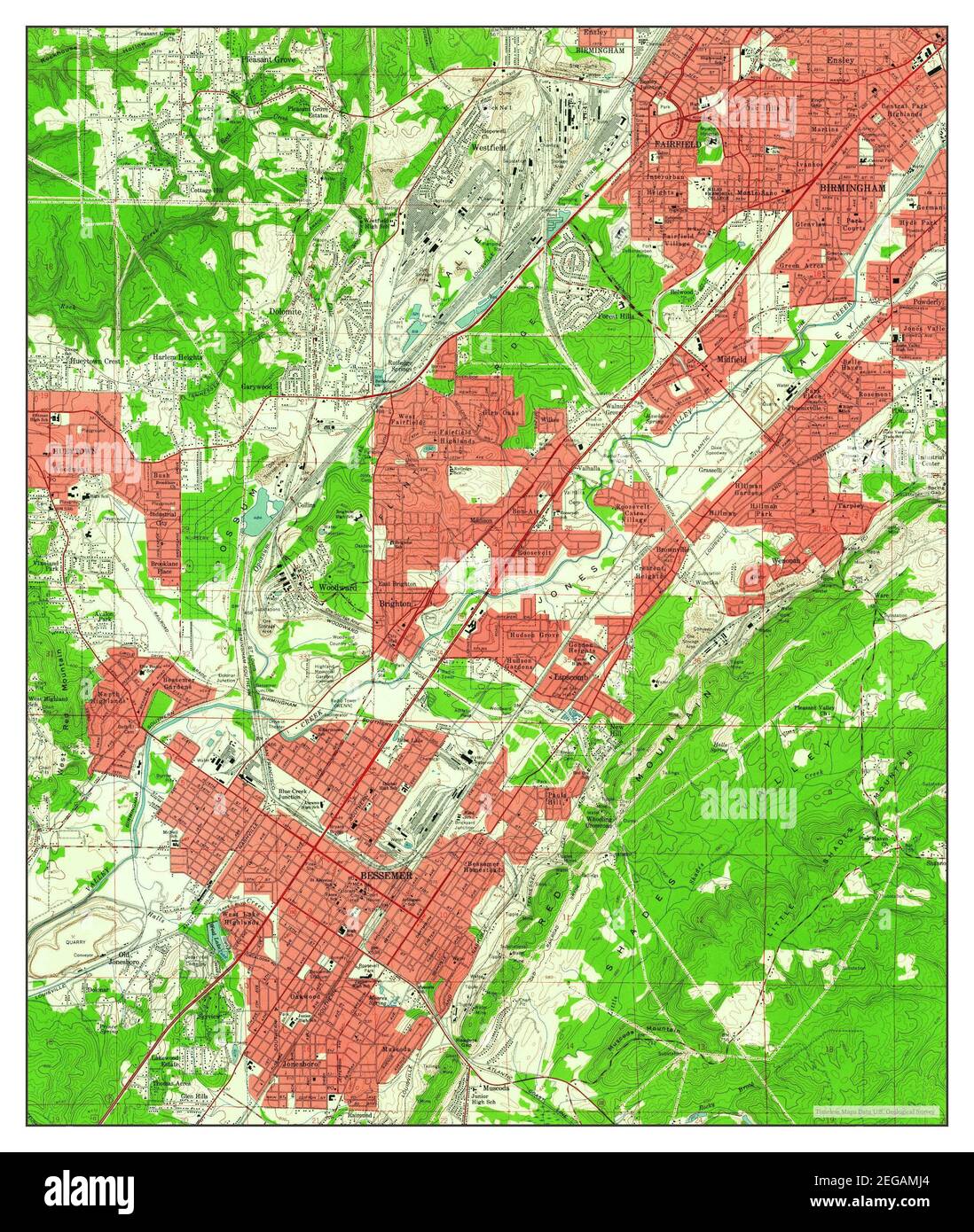 Bessemer, Alabama, map 1959, 1:24000, United States of America by ...