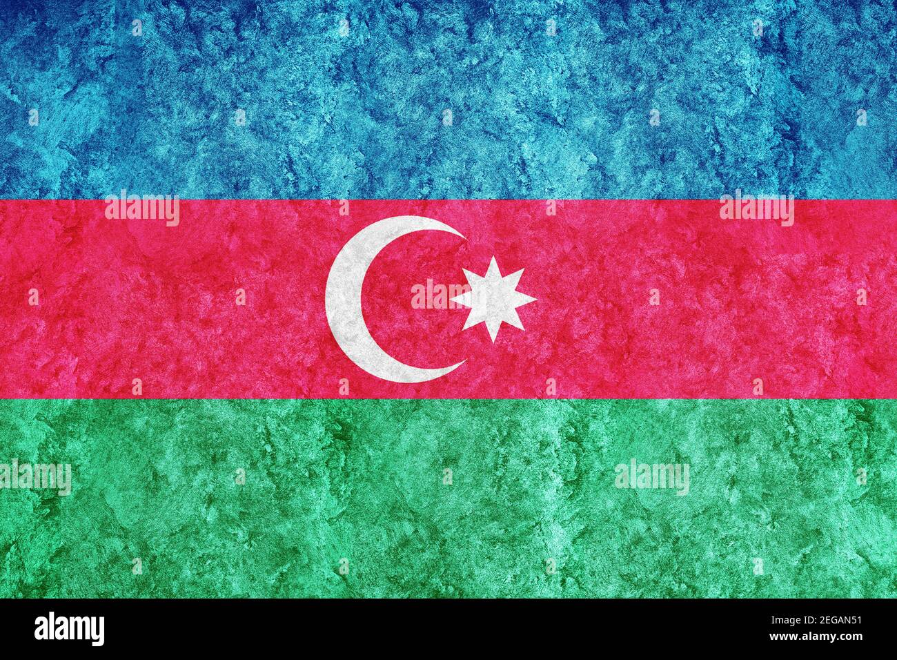 Azerbaijan Metallic flag, Textured flag, grunge flag Stock Photo - Alamy