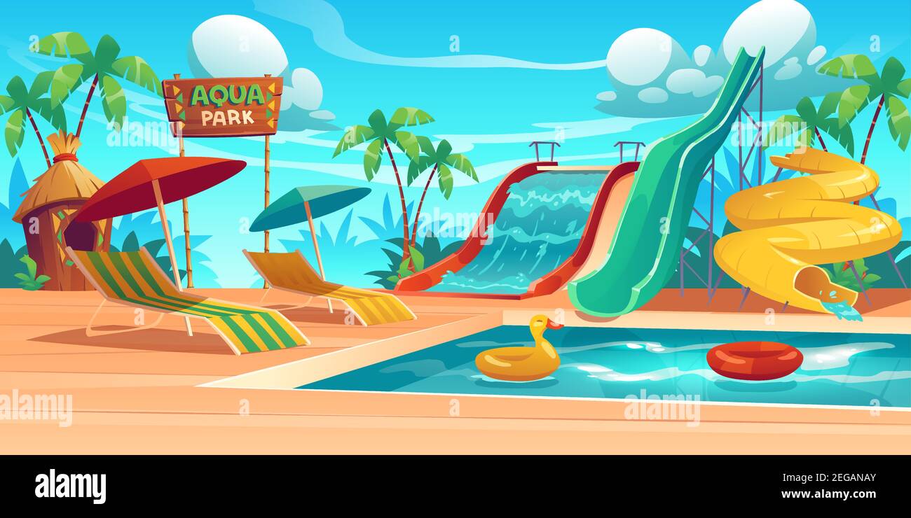 Water Slide Illustration