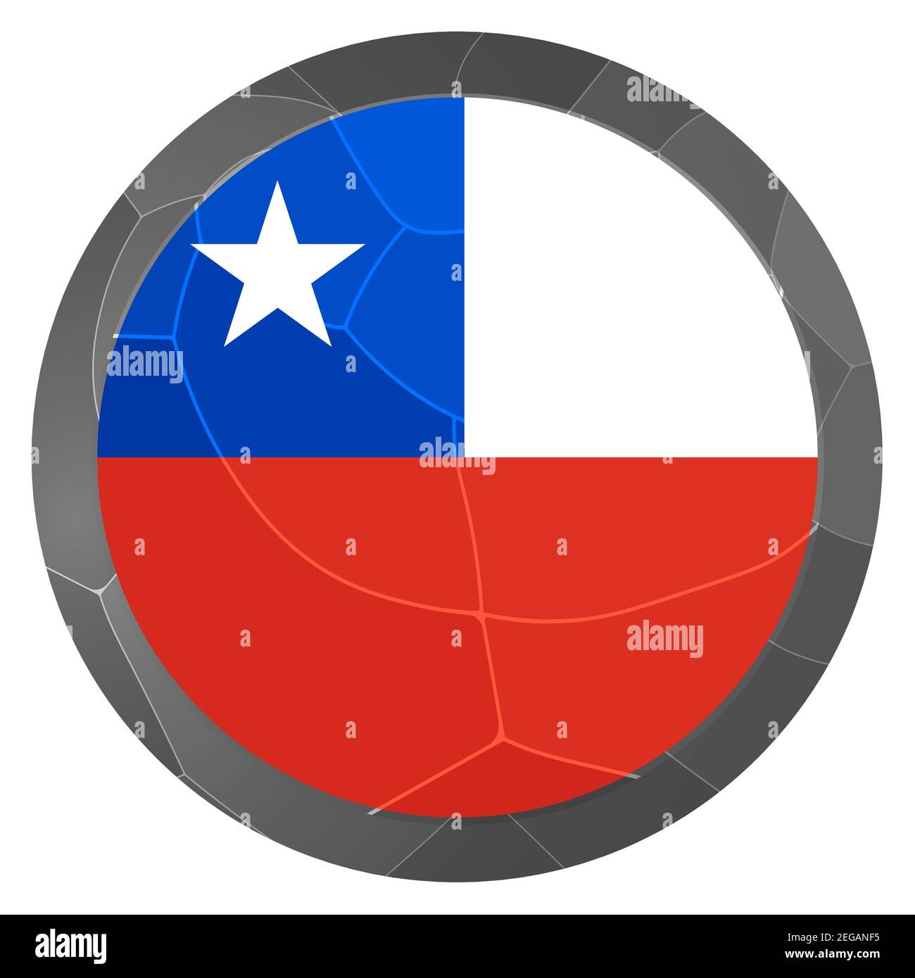 Flag chile realistic 3d Cut Out Stock Images & Pictures - Alamy