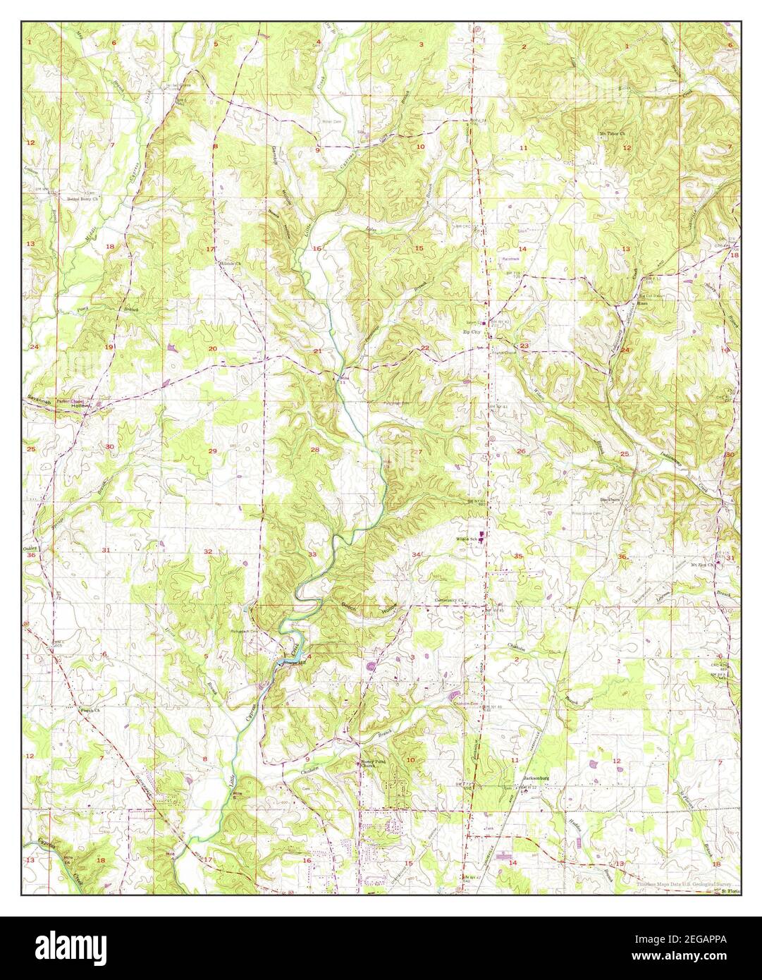 Blackburn, Alabama, map 1952, 1:24000, United States of America by ...