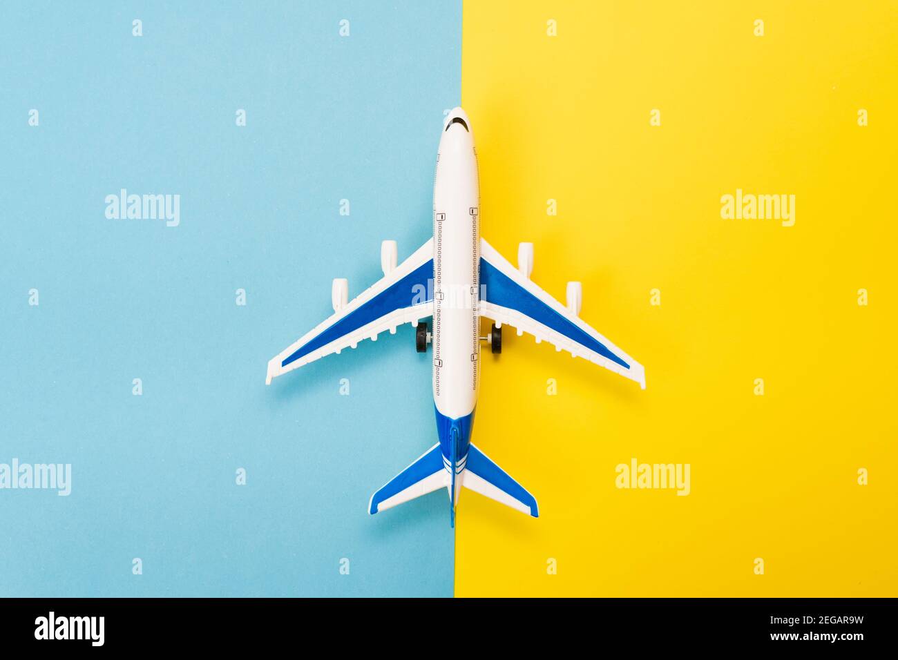 Abstract runway with an airplane model. Template for advertising ...