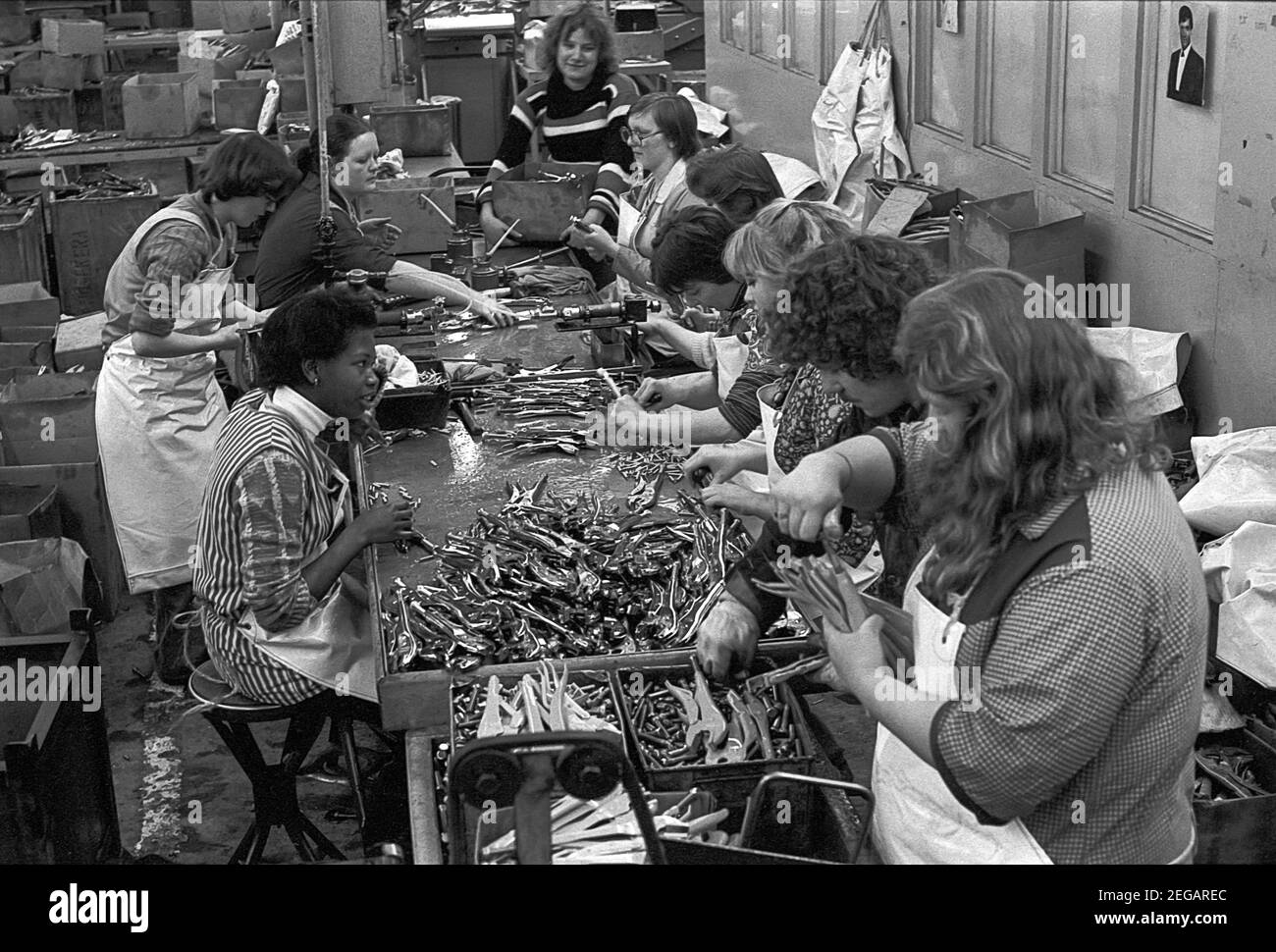 Woman sorting Black and White Stock Photos & Images - Alamy