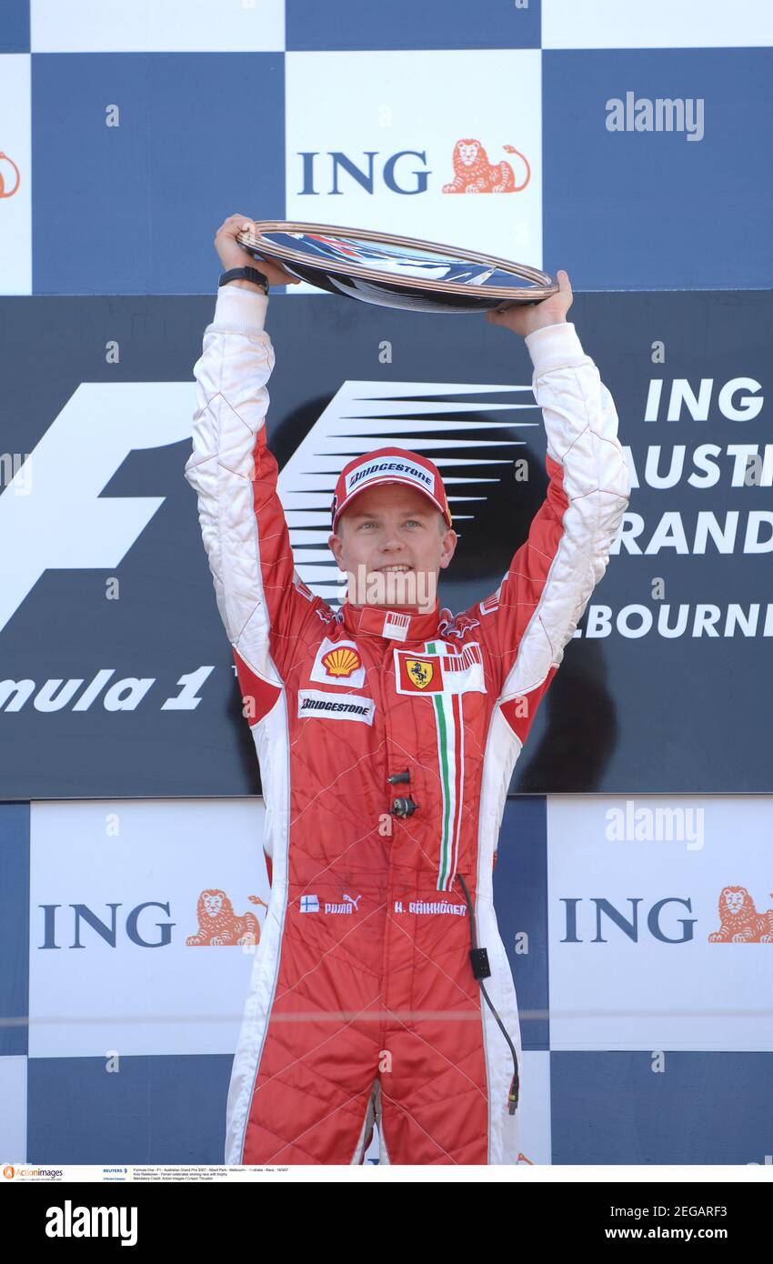 2007 kimi raikkonen trophy hi-res stock photography and images - Alamy