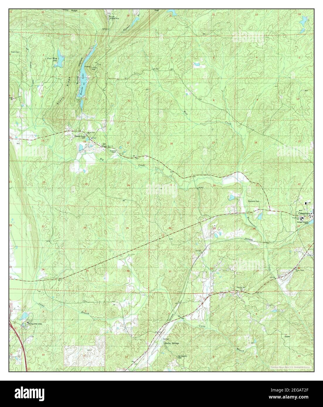 Bounds Lake, Alabama, map 1980, 1:24000, United States of America by ...