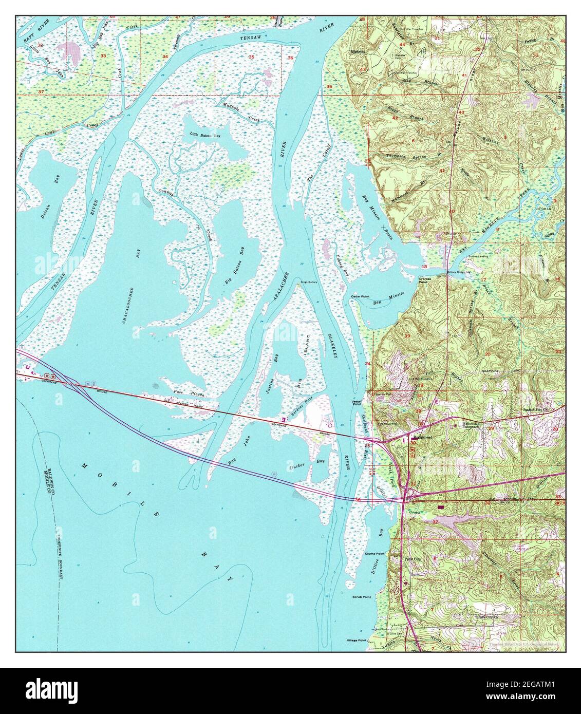 Bridgehead, Alabama, map 1953, 1:24000, United States of America by ...