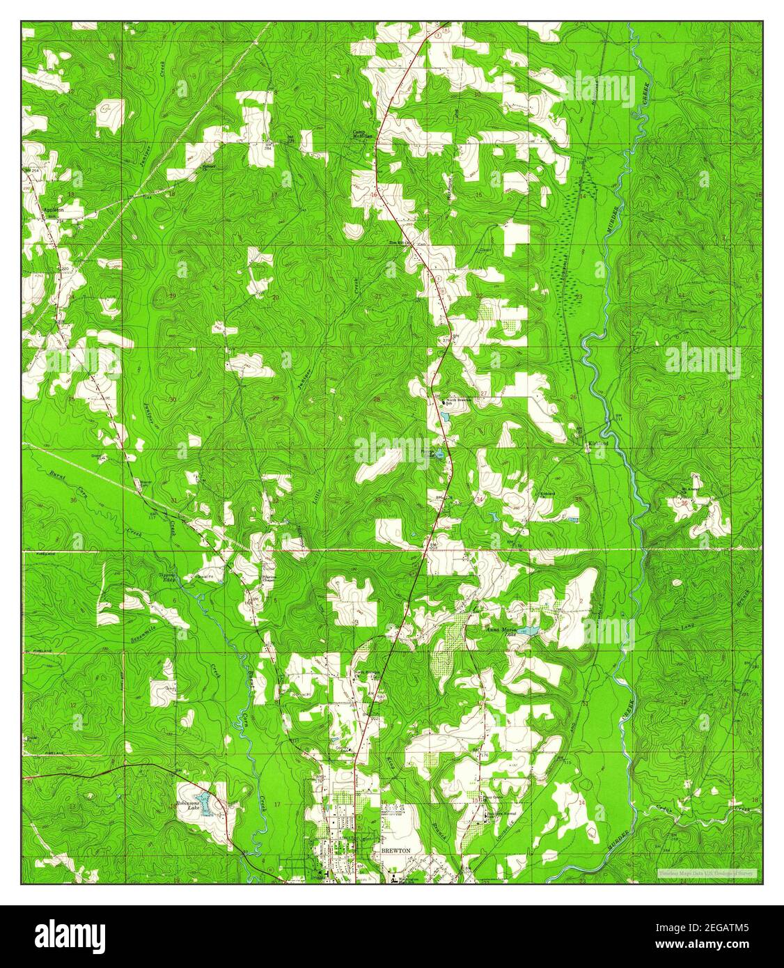 Brewton alabama map hi-res stock photography and images - Alamy