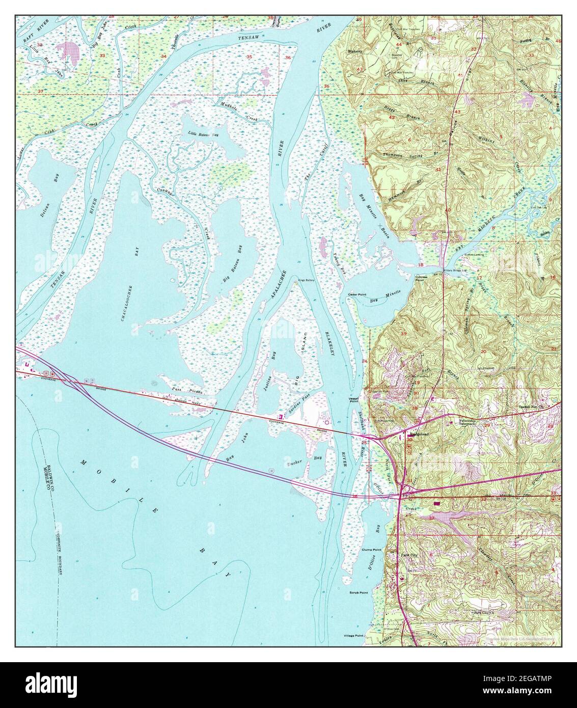Bridgehead, Alabama, map 1953, 1:24000, United States of America by ...