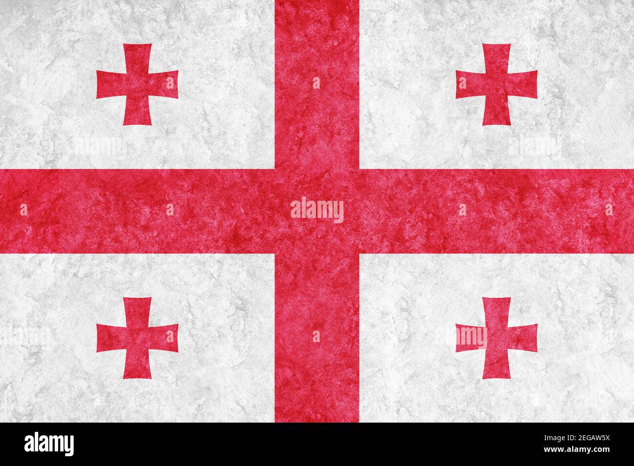 Georgia Metallic flag, Textured flag, grunge flag Stock Photo - Alamy