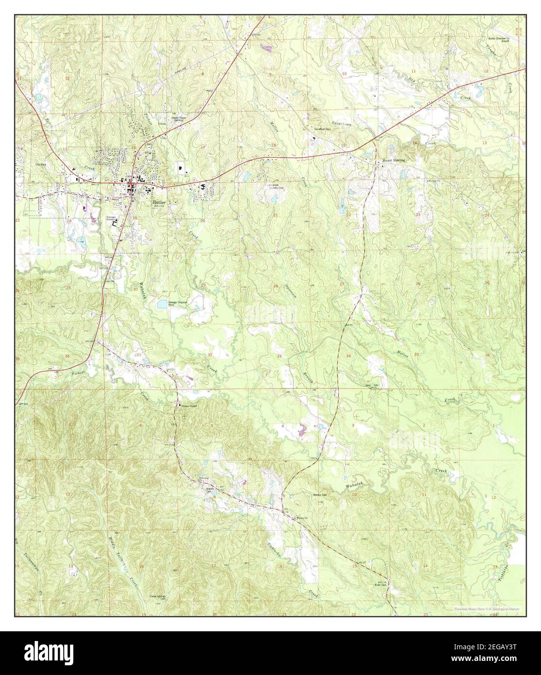 Butler, Alabama, map 1978, 1:24000, United States of America by ...