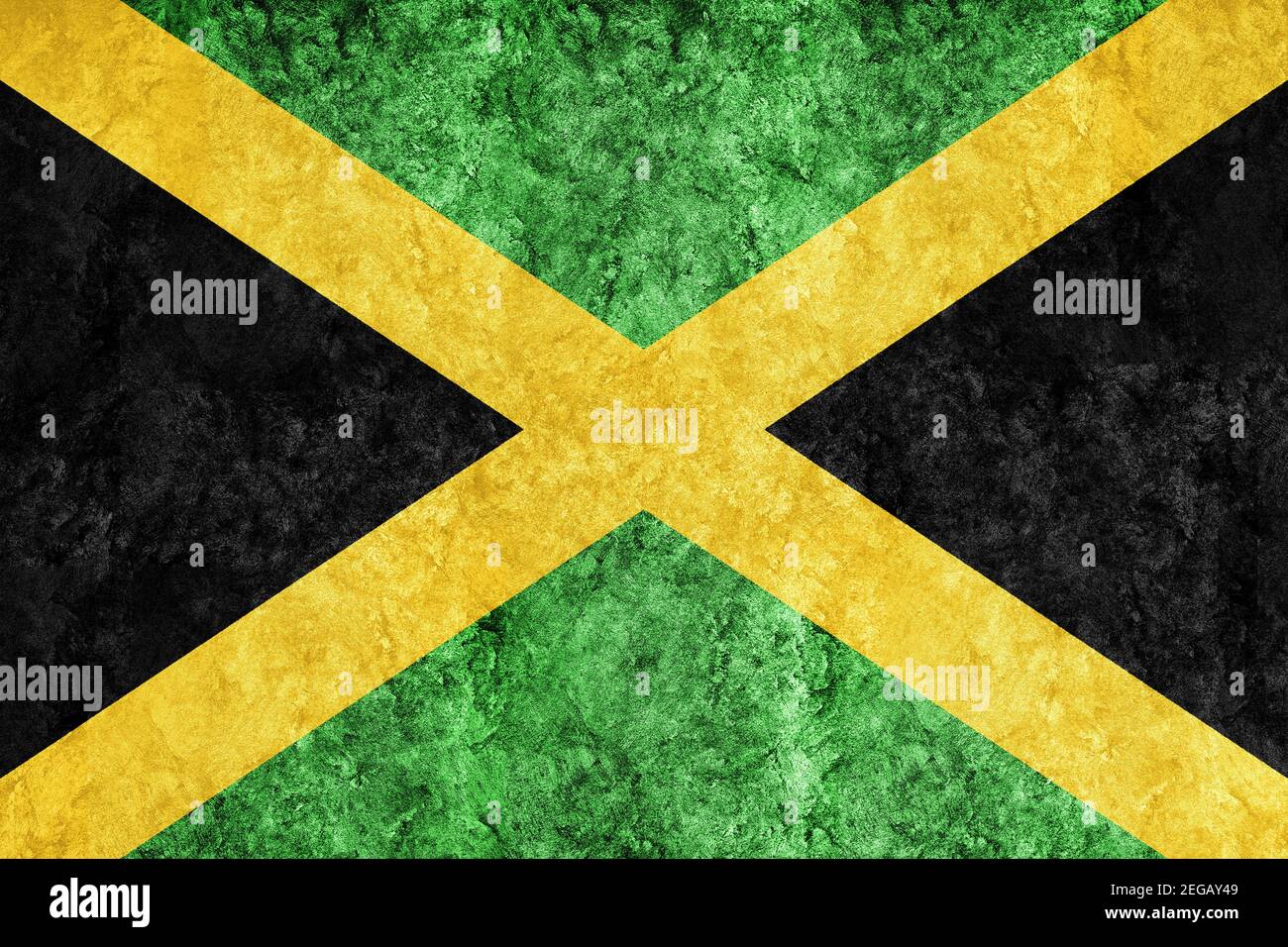 Jamaica Metallic flag, Textured flag, grunge flag Stock Photo - Alamy