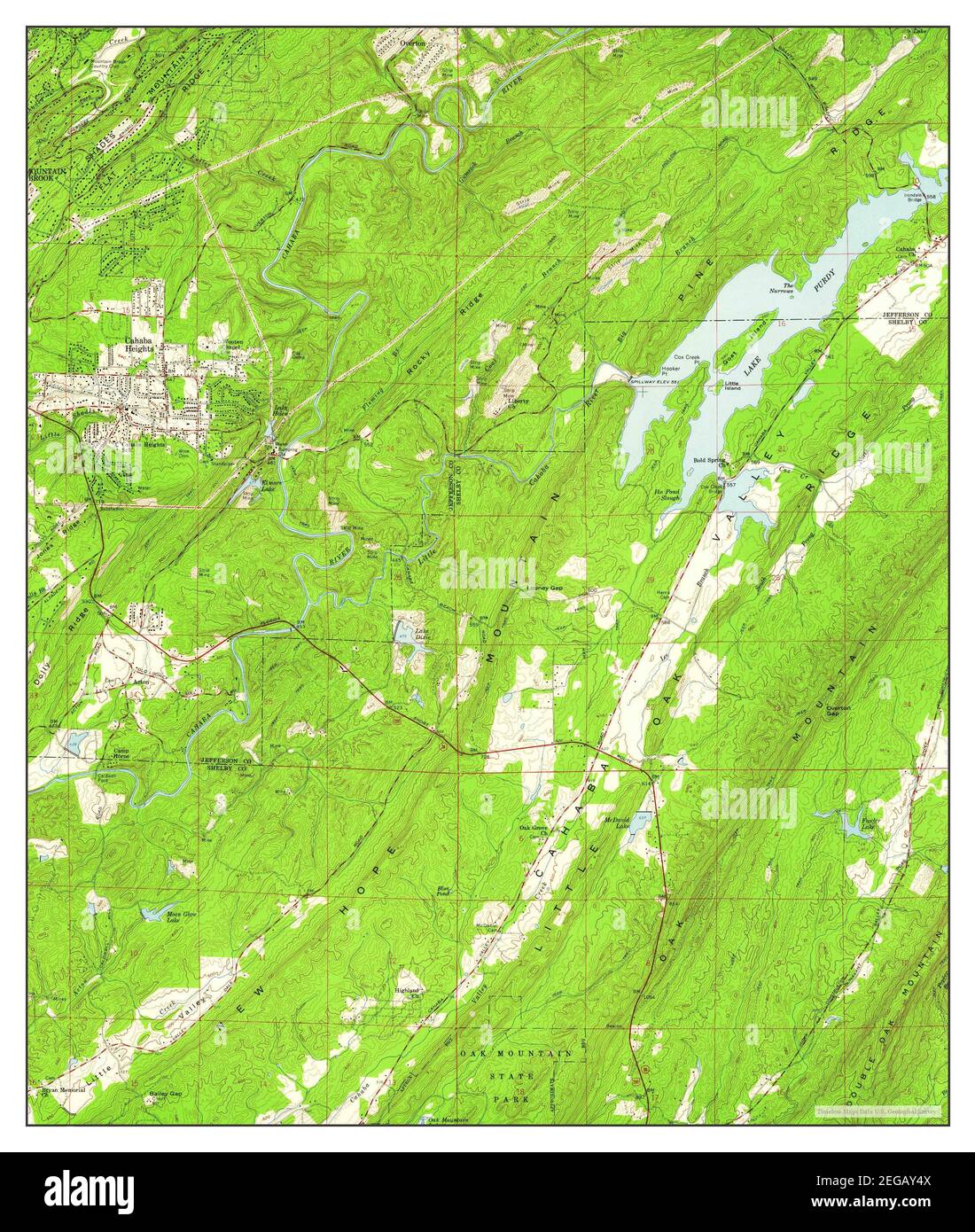 Cahaba Heights, Alabama, map 1959, 1:24000, United States of America by ...
