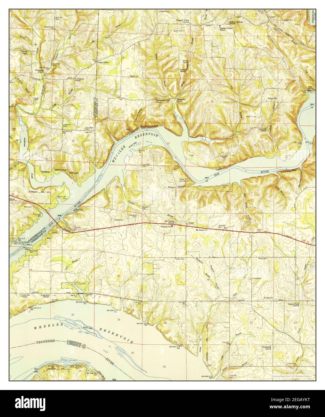 Cairo, Alabama, map 1950, 1:24000, United States of America by Timeless ...