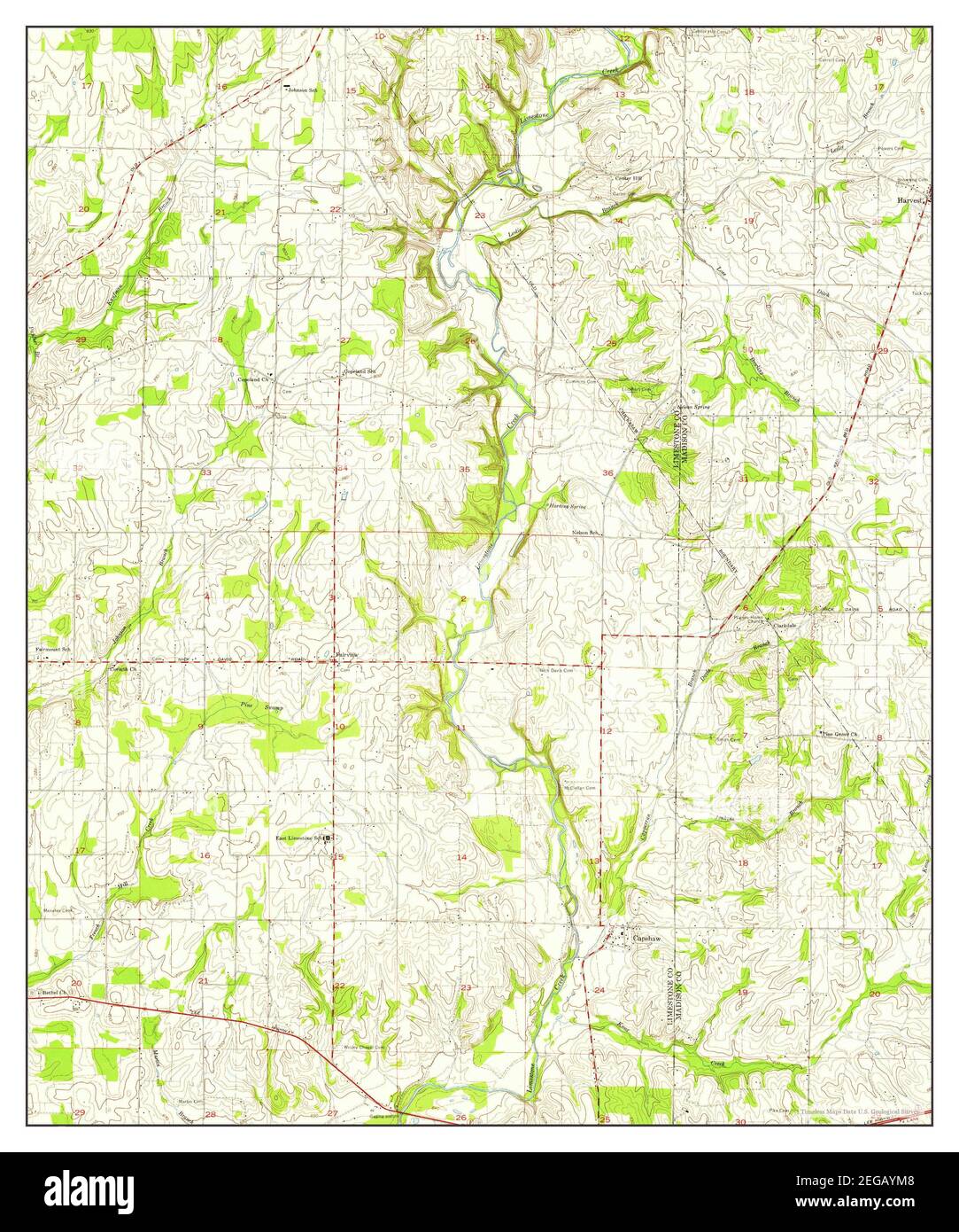 Capshaw, Alabama, map 1958, 1:24000, United States of America by ...