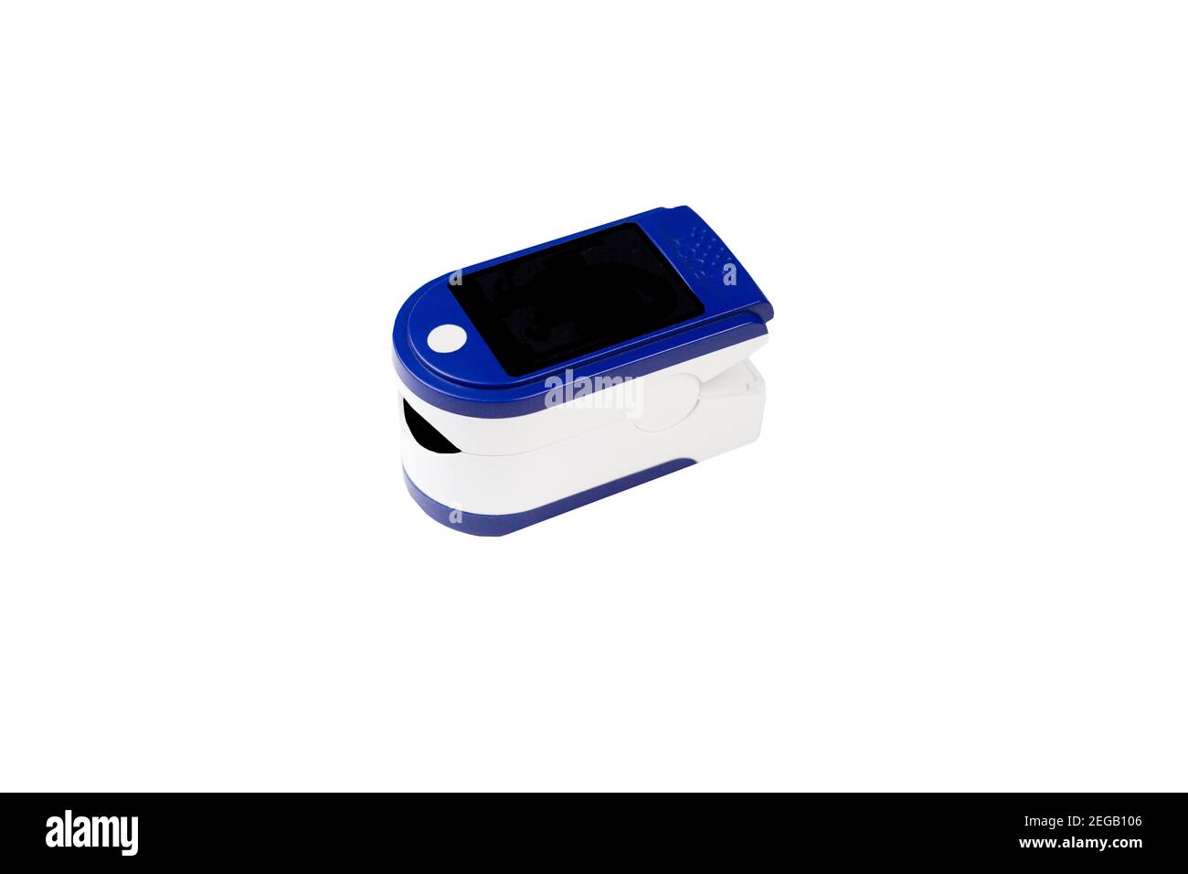 Medical oximeter pulse oximeter a white background. Isolated Stock ...