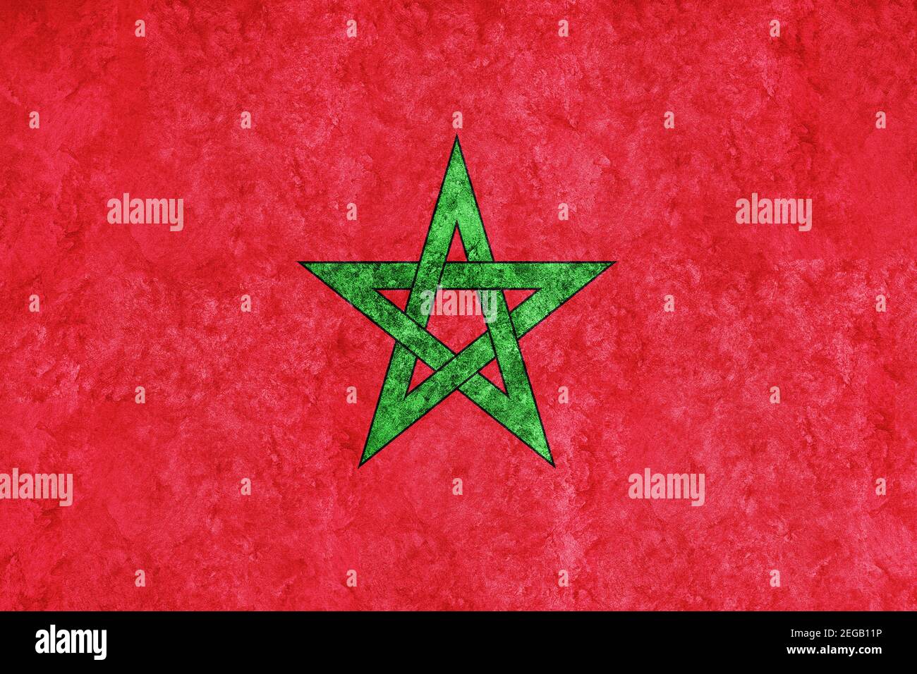 Morocco Metallic flag, Textured flag, grunge flag Stock Photo - Alamy