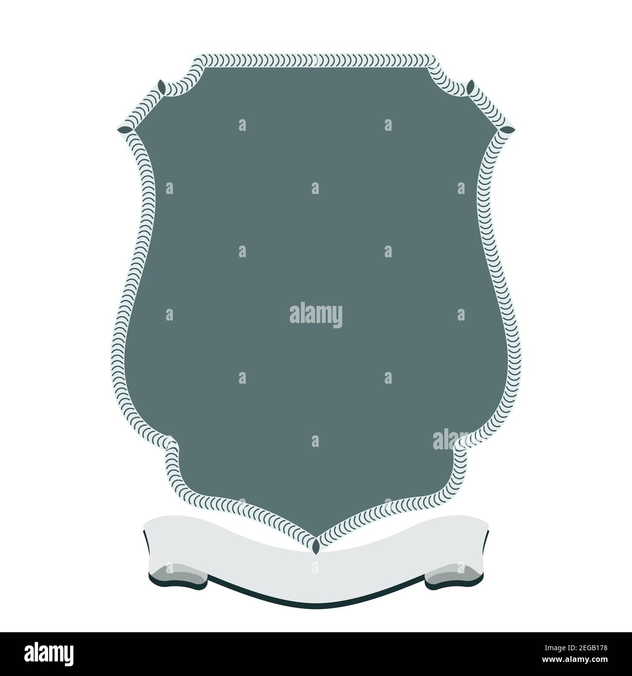 Unique badge with shield style design. Flat and solid color vector ...