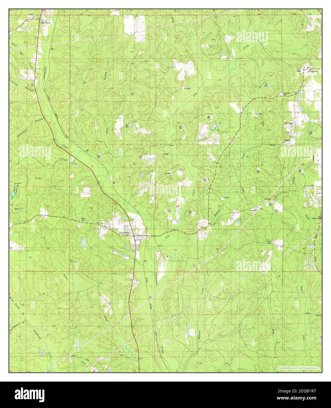 Chunchula, Alabama, map 1982, 1:24000, United States of America by ...